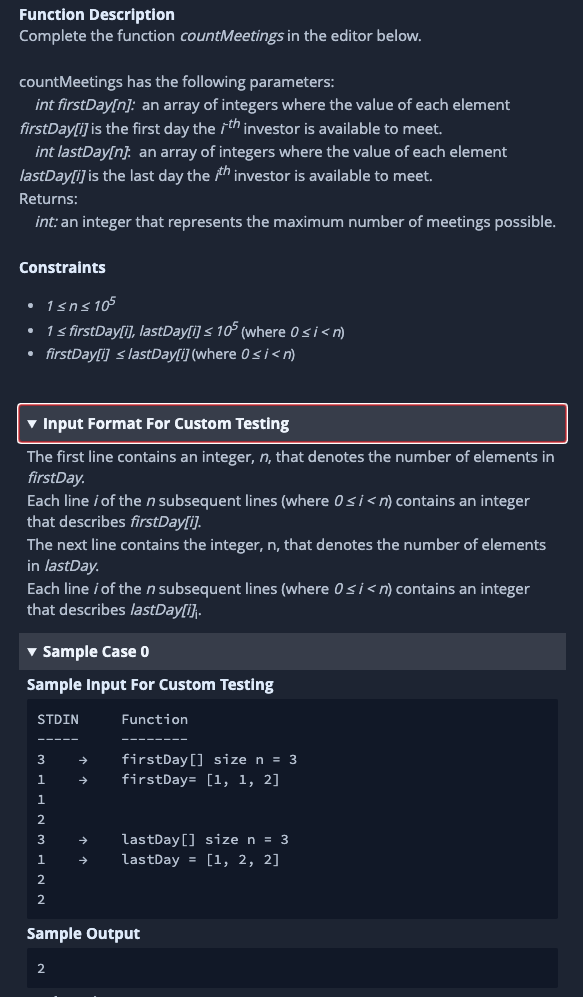 Visa OA Hackerrank New Grad 2019-2020 - Discuss - LeetCode
