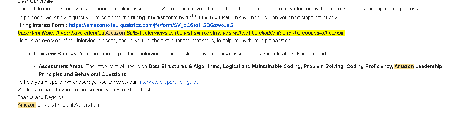 Help . Amazon Interview Date - Discuss - LeetCode