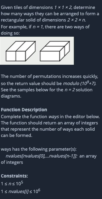 Domino Tiling Hackerrank Practice Leetcode Discuss