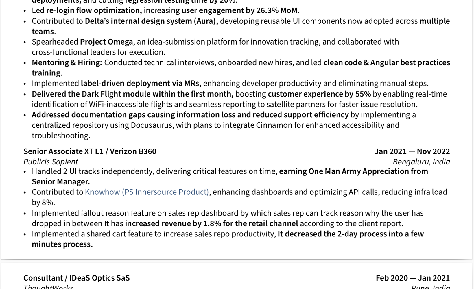 Any feedback on my resume? - Discuss - LeetCode