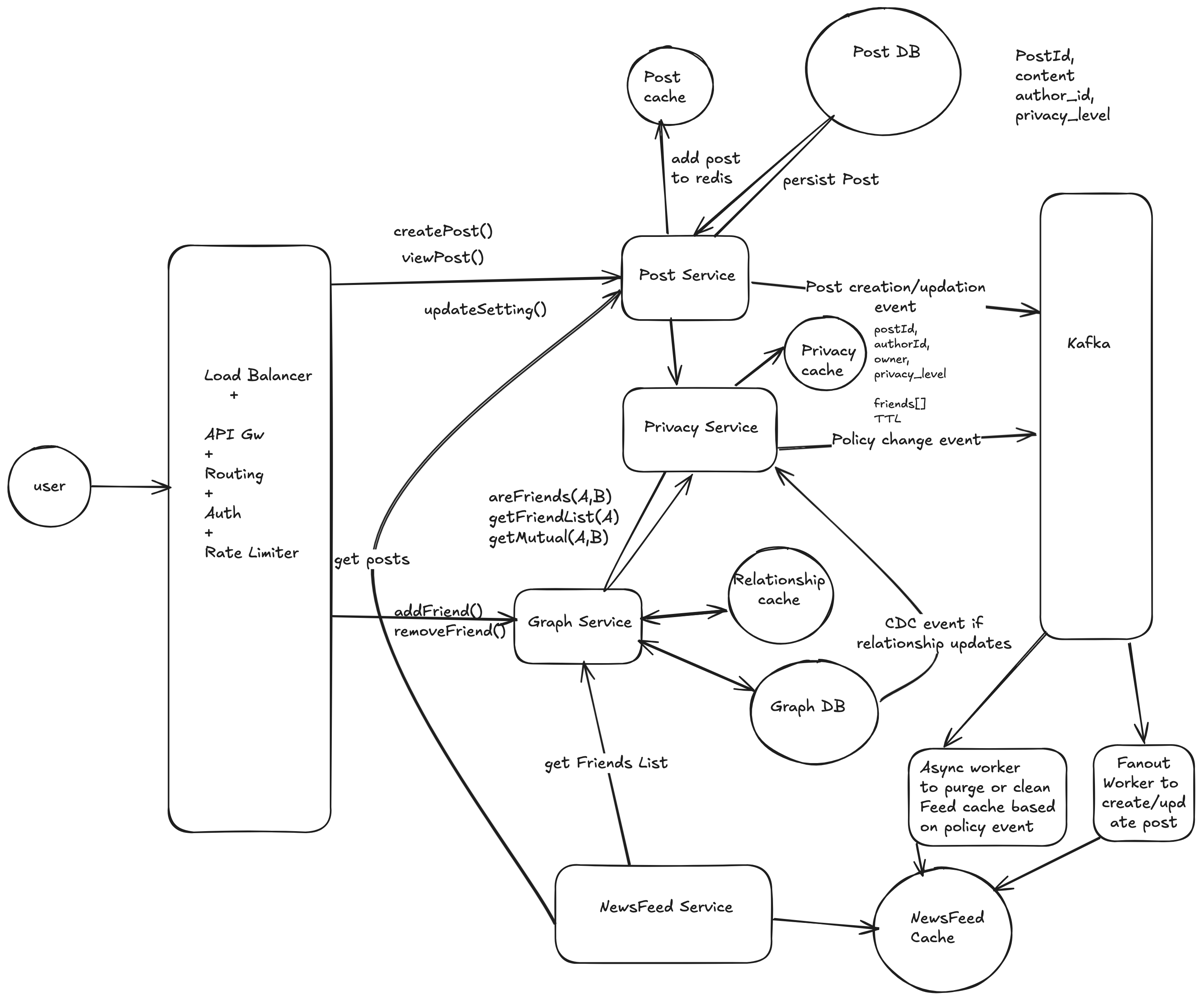 Facebook Post Privacy System Design - Discuss - LeetCode