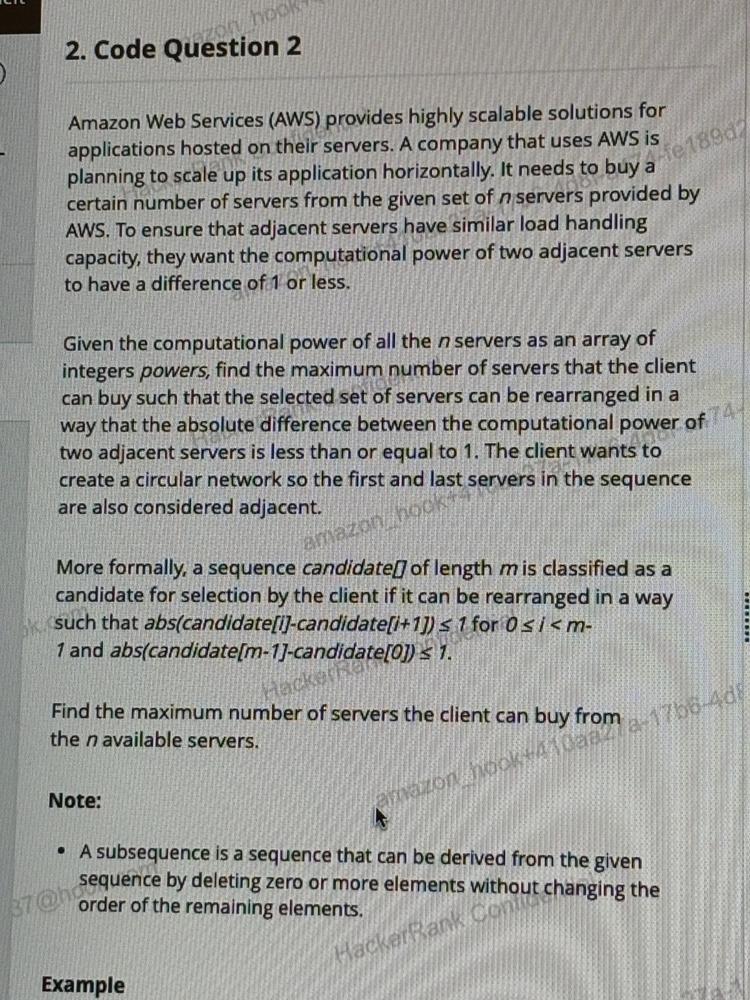 Online Assessment - Discuss - LeetCode