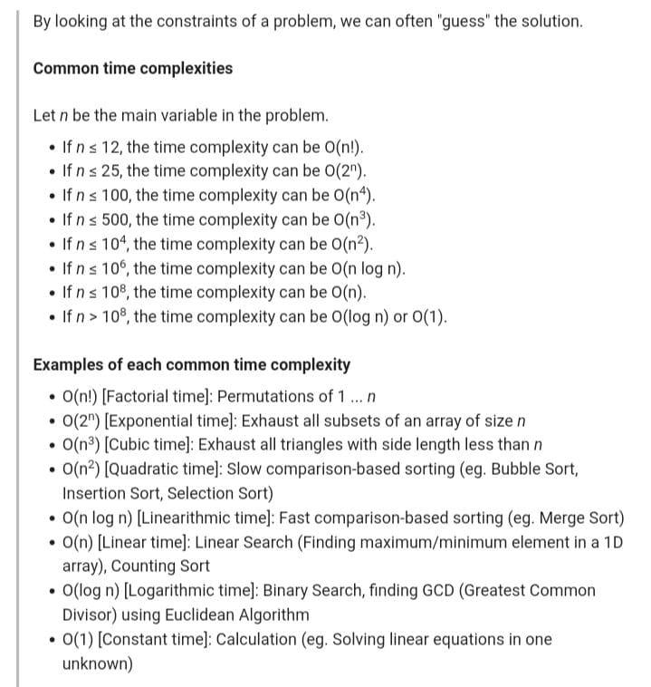 Tips And Tricks Importance Of Time Complexities And Constraints Leetcode Discuss
