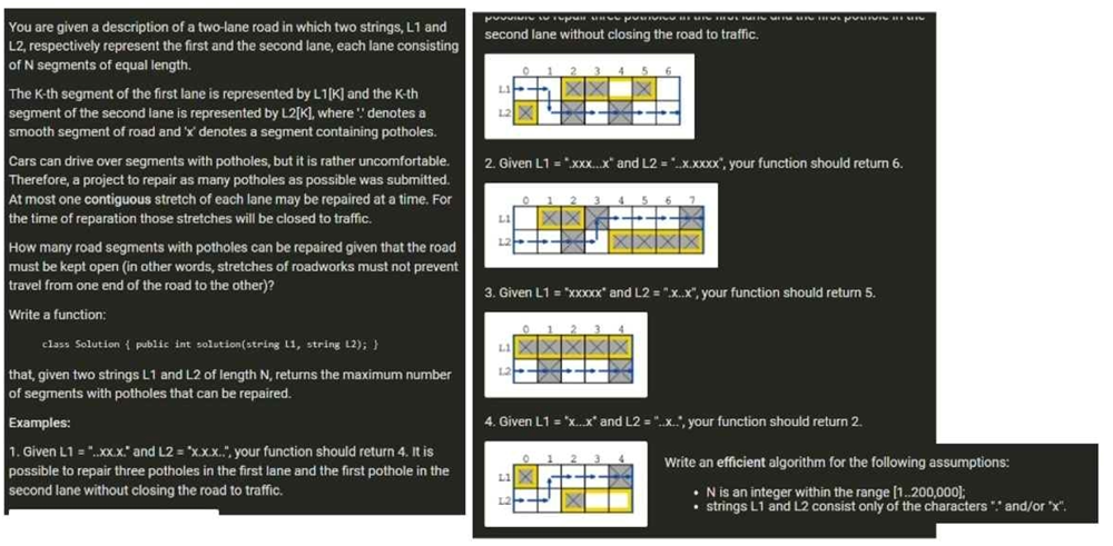 Microsoft Codility Test Potholes Problem Leetcode Discuss 