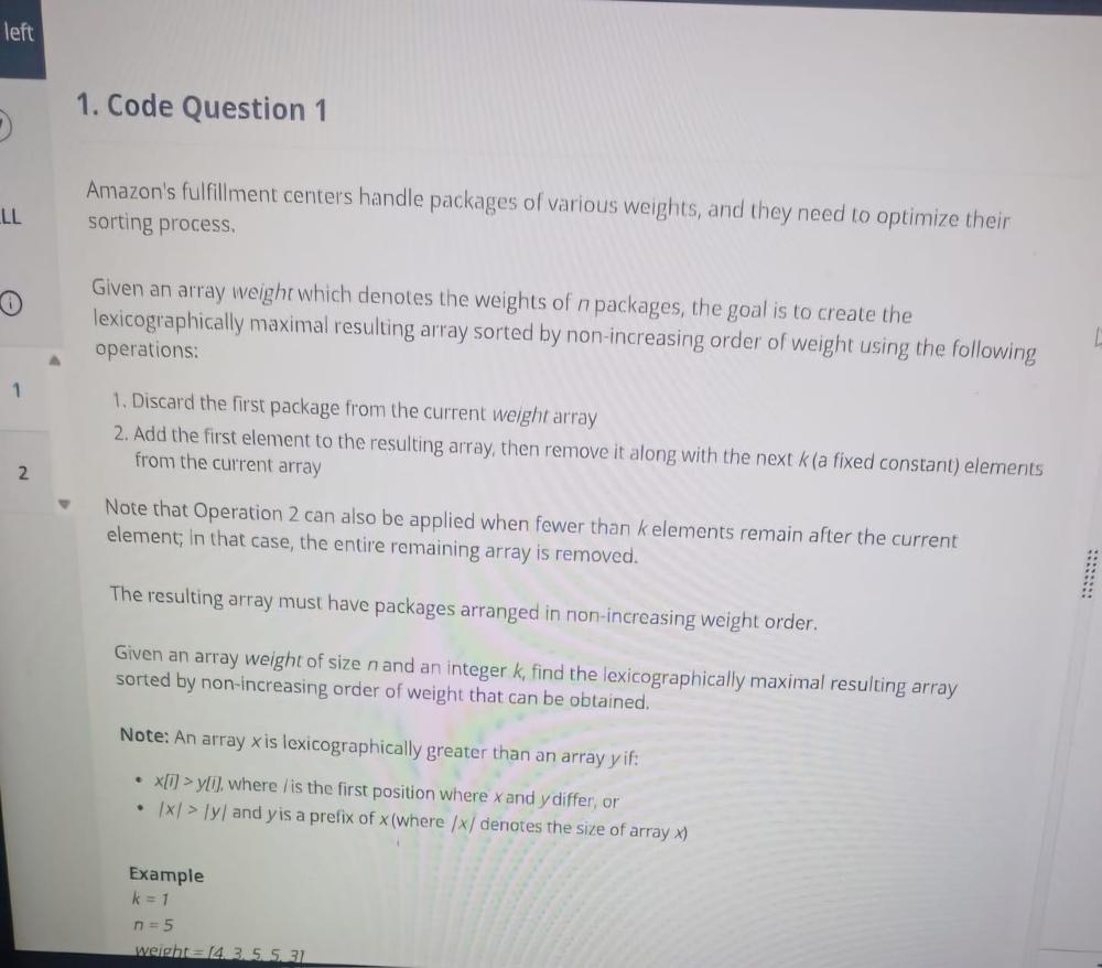 Amazon OA Problem (13/04/2025) - Discuss - LeetCode