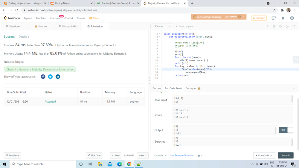 Python O N Solution 97 89 Faster Leetcode Discuss