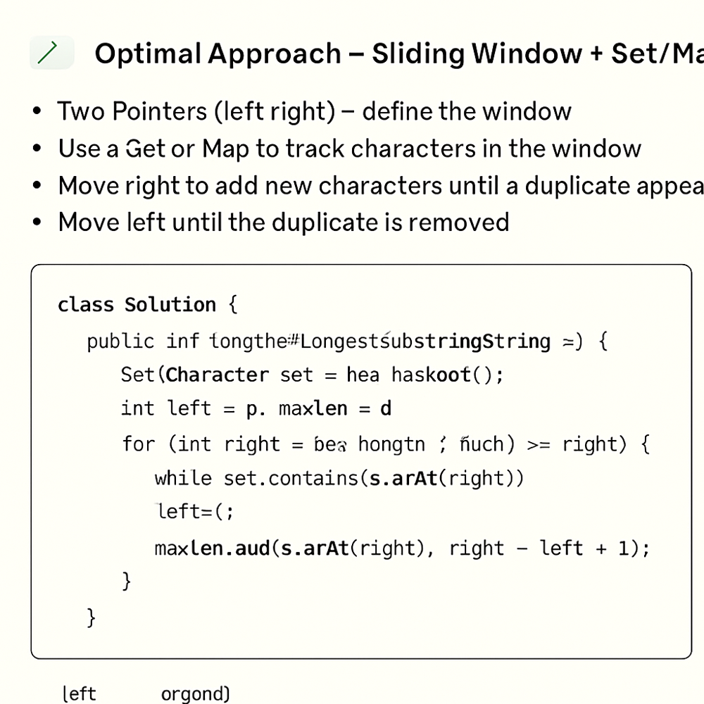 🧠 Longest Substring Without Repeating Characters – Sliding Window - Discuss - LeetCode