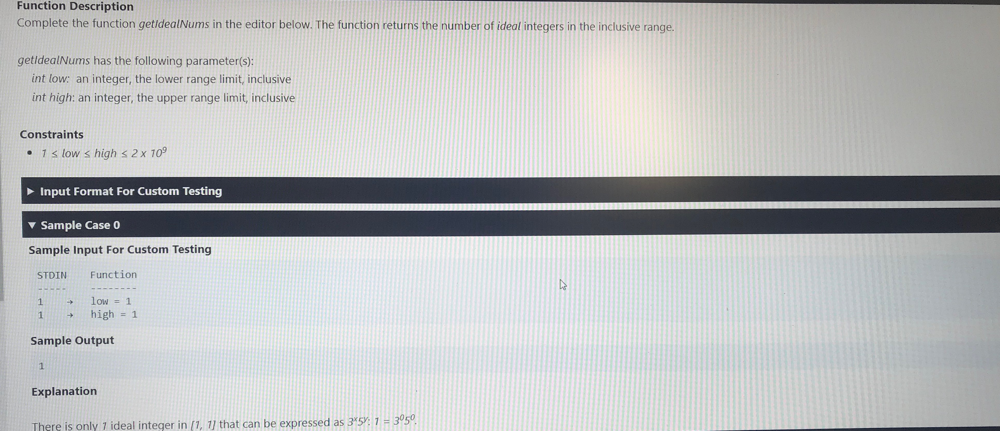 Mathworks EDG New Grad | OA 2020 | Ideal Numbers In a Range - Discuss - LeetCode
